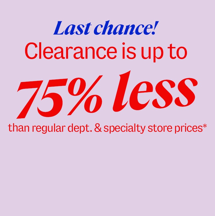 more than clearance